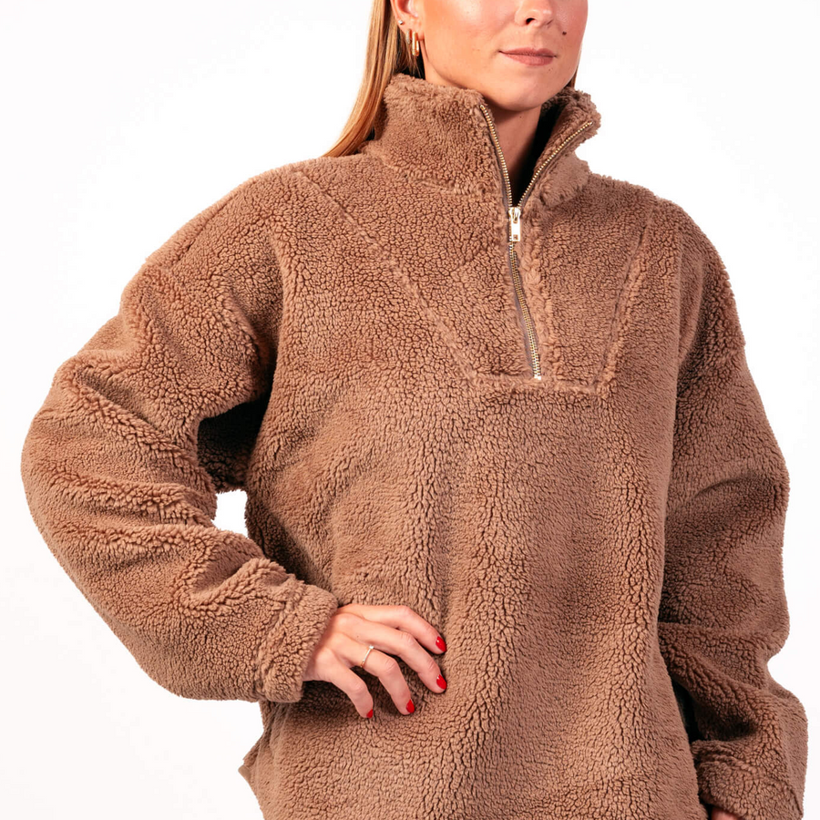 BARA Sportswear - Sherpa Sweater | Women’s teddy hoodies | Buy teddy ...